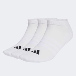 Funktionssocken adidas Performance "GEPOLSTERTE ESSENTIALS LOW CUT 3ER-PACK", Damen, Gr. M, wei&szlig;, wei&szlig;, schwarz, Obermaterial: 60% Baumwolle, 37% Polyester, 2% Elasthan, 1% Polyamid, Socken