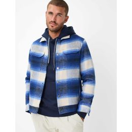 Sweatjacke Brax "Style SANTIAGO", Herren, Gr. XXL (56), blau, Web, 90% Polyester, 10% Wolle, Sweatjacken Sweatjacke