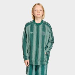 M&auml;dchen Trainingsjacke "ADIDAS MINECRAFT SST LOOSE TRACK"collegiate gr&uuml;n, tech emerald, Gr. 128, adidas originals, Obermaterial: 100% Polyamid, Jacken