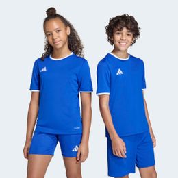 Fu&szlig;balltrikot adidas Performance "ENTRADA26 TRIKOT KIDS", Jungen, Gr. 140, royal blau, wei&szlig;, Obermaterial: 100% Polyester, Rundhals, Trikots Fu&szlig;balltrikot