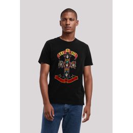 T-Shirt F4NT4STIC "Guns 'n' Roses Appetite For Destruction", Herren, Gr. L, schwarz, Obermaterial: 100% Baumwolle, regular fit, Rundhals, ohne B&uuml;ndchen, Shirts T-Shirt, Premium Qualit&auml;t Streetwear