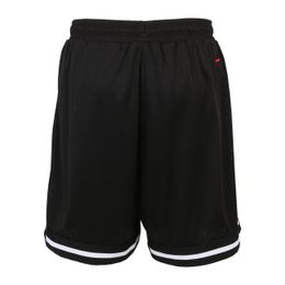 Shorts Fubu "Fubu Herren Caterpillar Caution Shorts", Herren, Gr. M, US-Gr&ouml;&szlig;en, schwarz, wei&szlig;, 100% Polyester, loose fit, Hosen Shorts