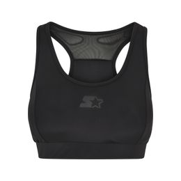 Sport-BH STARTER Black Label "Starter Black Label Damen Ladies Starter Mesh Bra", Damen, Gr. L, Cup 0, schwarz, 80% Polyamid, 20% Elasthan, BHs Sport-BH