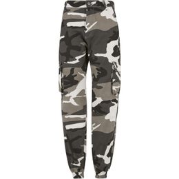 DEF Damen Stoffhose "DEF Damen Ruby Cargopants"camouflage, Gr. XS, 100% Baumwolle, Hosen