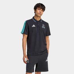 Herren Poloshirt "MERCEDES - AMG PETRONAS FORMULA 1 TEAM DNA"schwarz, semi mint rush, Gr. XXL, adidas Performance, Obermaterial: 100% Baumwolle,