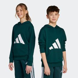 Kapuzensweatshirt adidas Sportswear "ESSENTIALS KIDS HOODIE", M&auml;dchen, Gr. 176, wei&szlig; (aurora ivy, wei&szlig;), Obermaterial: 55% Baumwolle, 36% Polyester, 9% Viskose, normal, Rundhals, angesetztes B&uuml;ndchen, Sweatshirts