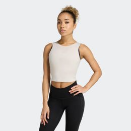 Tanktop adidas Performance "YOGA MOTION", Damen, Gr. XL, wonder aluminium, Obermaterial: 83% Polyester, 17% Elasthan, Rundhals, Tops Tanktop