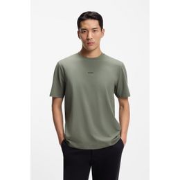 T-Shirt BOSS Orange "TChup", Herren, Gr. 3XL, open grau077, Single Jersey, Obermaterial: 96% Baumwolle, 4% Elasthan, unifarben, relaxed fit h&uuml;ftlang, Rundhals, eingesetzt normaler Saum, Shirts T-Shirt, mit Rundhalsausschnitt