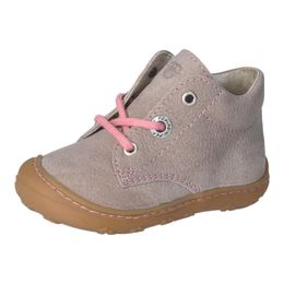 Lauflernschuh Pepino BY RICOSTA "Cory 50 WMS: Mittel", Baby, Gr. 25, rosa (kiesfarben, rosa), Leder, Schuhe Lauflernschuh, Schn&uuml;rschuh mit WMS-System, Leder, Gr&ouml;&szlig;enschablone zum Download