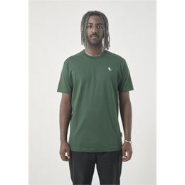 T-Shirt Cleptomanicx "Embro Gull", Herren, Gr. L, lila (flieder), 100% Baumwolle, bestickt, normal, Rundhals, Shirts T-Shirt, mit Gull-Stickerei