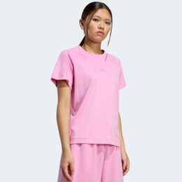 T-Shirt adidas Sportswear "SOFT LUXUS", Damen, Gr. XXL, st tropic bloom, Obermaterial: 100% Baumwolle, Rundhals, Shirts T-Shirt