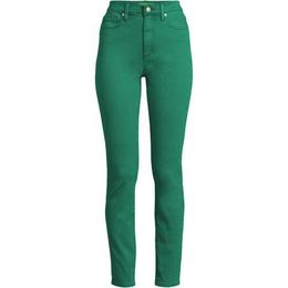 LANDS' END Slim Fit &Ouml;ko Jeans High Waist, Damen,  Gr&uuml;n, Elasthan/Baumwoll-Mischung/Polyester-Mischung, by Lands' End