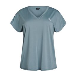 Active By Zizzi Performance Shirt 'ABASIC' female Blue size XXL