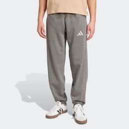 Sporthose adidas Sportswear "ALL SZN FRENCH TERRY WASHED LOOSE", Herren, Gr. XL, N-Gr, schwarz, Obermaterial: 100% Baumwolle, Hosen Sporthose, mit gesticktem 3-Streifen-Logo, aus French Terry