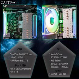 Captiva Gaming-PC "Advanced Gaming R98-252", ohne farbbezeichnung, B:24,5cm H:54,5cm T:53,5cm, Desktop-PCs