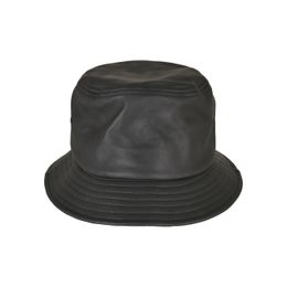 Fischerhut Flexfit "Flexfit Bucket Hat Imitation Leather Bucket Hat", Damen, Gr. onesize, schwarz, 100% Polyester, unifarben, H&uuml;te