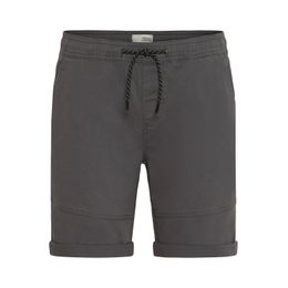 !Solid Chinoshorts SOLID "Chinoshorts SDHenk", Herren, Gr. L, N-Gr, grau (forged iro), Obermaterial: 98% Baumwolle CO. 2% Elasthan EL., Hosen Chinoshorts