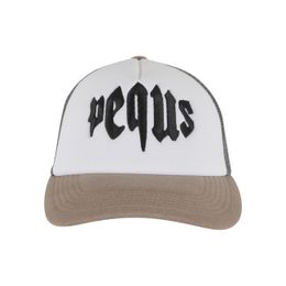 Trucker Cap PEQUS "PEQUS PEQUS Mythic Logo Cap", Gr. onesize, beige, 100% Kunststoff, Caps