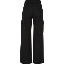Stoffhose DEF "DEF Damen DEF Cargo Pants", Damen, Gr. XXL, US-Gr&ouml;&szlig;en, schwarz, 100% Baumwolle, unifarben, loose fit, Hosen Stoffhose