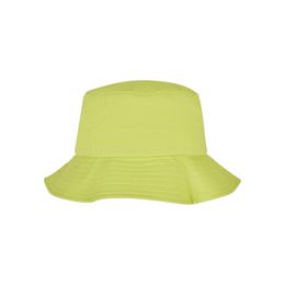 Fischerhut Flexfit "Flexfit Unisex Flexfit Cotton Twill Bucket Hat", Damen, Gr. onesize, gr&uuml;nglow, 98% Baumwolle, 2% Elasthan, unifarben, H&uuml;te