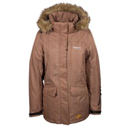 DEPROC Active Damen Funktionsparka "CRANBROOK WOMEN", braun, Gr. 38, Web, 100% Polyester, Jacken, auch in Gro&szlig;en Gr&ouml;&szlig;en erh&auml;ltlich