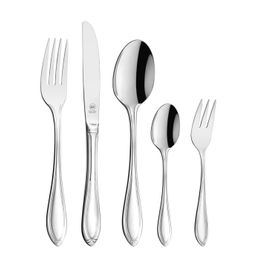 CS SOLINGEN Besteck-Set CARL SCHMIDT SOHN "INDIANA 30-teiligies, Edelstahl rostfrei 18/10", silber, 30, Edelstahl 18/10, Essbesteck-Sets, Praktisches Komplett-Set f&uuml;r den t&auml;glichen Gebrauch