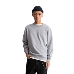 Marc O'Polo Sweatshirt MARC O'POLO DENIM "aus weichem Terry-Sweat", Herren, Gr. M, fog grau melange, Obermaterial: 100% Baumwolle, unifarben, regular fit, Rundhals, Rippb&uuml;ndchen, Sweatshirts Sweatshirt