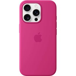 Apple Smartphone-H&uuml;lle "iPhone 16 Pro Silikon Case mit MagSafe", pink (fuchsia), iPhone 16 Pro, H&uuml;llen