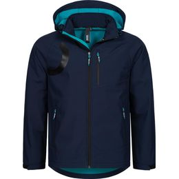Softshelljacke LPO "ELLIOT PEAK II MEN", Herren, Gr. M (50), blau (navy), 96% Polyester; 4% Elasthan, mit Gummizug, Jacken Softshelljacke, auch in Gro&szlig;en Gr&ouml;&szlig;en erh&auml;ltlich