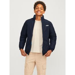 Jack & Jones Wendejacke JACK & JONES JUNIOR "JORNGIA REVERSIBLE PUFFER JNR", Jungen, Gr. 140, blau (sky captain), Web, Obermaterial: 100% Polyester, unifarben, Jacken
