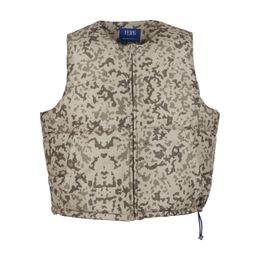 Steppweste PEQUS "PEQUS PEQUS Aether Camo Vest", Herren, Gr. M, aluminium, 100% Polyester, ohne Ausschnitt, Westen Steppweste