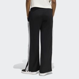 Sporthose adidas Sportswear "HOUSE OF TIRO WIDE LEG", Damen, Gr. L, N-Gr, schwarz, wei&szlig;, Obermaterial: 53% Baumwolle, 47% Polyester, Hosen Sporthose, sportlicher Stil, f&uuml;r Training und Freizeit, mit Kordelverschluss
