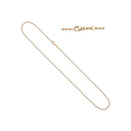 Goldkette Jobo "Kugelkette 2,0 mm" Gr. 42, ros&eacute;gold 585, Halsketten, Damen, 42cm, Ros&eacute;gold 585, Goldkette, 14 Karat 585 Ros&eacute;gold