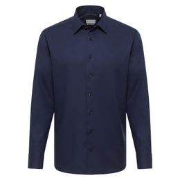 Langarmhemd Eterna "COMFORT FIT", Herren, Gr. 40, Normalgr&ouml;&szlig;en, navy, 100% Baumwolle, normal, Manschette, Hemden, NON IRON (b&uuml;gelfrei)