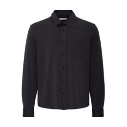 Langarmhemd Blend "Langarmhemd BHAlo", Herren, Gr. S, N-Gr, schwarz, Obermaterial: 96% Baumwolle CO. 4% Elasthan EL., Hemden