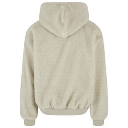 Kapuzenpullover Karl Kani "Karl Kani Herren KM223-001-2 Varsity OS Teddy Zip Hoodie cream", Herren, Gr. L, cream, 65% Polyester, 35% Polyacryl, Pullover Kapuzenpullover