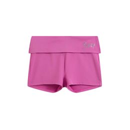 Shorts Juicy Couture "ROLL DOWN SHORTS. Damen", Damen, Gr. M, EURO-Gr&ouml;&szlig;en, super pink, Jersey, 40% Baumwolle, 40% Modal, 20% Polyester, Hosen Shorts, Trainingshose Damen, Sportshorts, Jersey, kurze Hose mit Glitzer, Sale