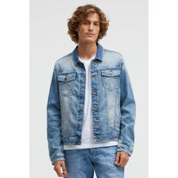 CAMP DAVID Herren Jeansjackevintage blau, Gr. XXXL, vintage, Jeans, Material: 72% Baumwolle, 26% Polyester, 2% Elasthan, Jacken, mit Brusttaschen