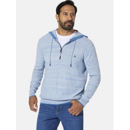 Strickpullover Jan Vanderstorm "Pullover TORGILS", Herren, Gr. 4XL, blau (blau melange), Obermaterial: 100% Baumwolle CO., Pullover Strickpullover