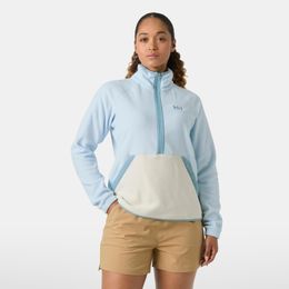 Helly Hansen Damen Fleecepullover "W RIG FLEECE 1/2 ZIP"pinnacle blu, Gr. XS, colorblocking, kontrastfarbene Details, Fleece, Obermaterial: 100%