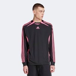 T-Shirt adidas originals "TEAMGEIST ADICOLOR LONGSLEEVE", Herren, Gr. L, pink (schwarz, lucid pink), Obermaterial: 100% Polyester, Rundhals, Shirts T-Shirt, lang&auml;rmlig, sportliches Design, mit energiegeladenen Grafiken