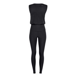 Jumpsuit WINSHAPE "JS102LSC", Damen, Gr. M, Normalgr&ouml;&szlig;en, schwarz, 85% Polyester, 15% Elasthan, Rundhals, Overalls Jumpsuit, Functional Comfort