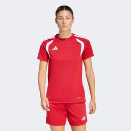 Fu&szlig;balltrikot adidas Performance "TIRO26L JSYW", Damen, Gr. L, team power rot 2, wei&szlig;, Obermaterial: 100% Polyester, Rundhals, Trikots Fu&szlig;balltrikot