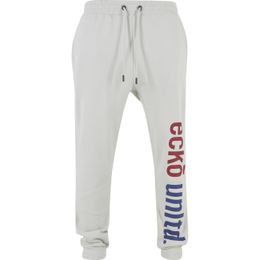 Stoffhose Ecko Unltd. "Ecko Unltd. Herren Ecko Unltd. Grande Seweatpant", Herren, Gr. XL, US-Gr&ouml;&szlig;en, grau, 80% Baumwolle, 20% Polyester, loose fit, Hosen Stoffhose