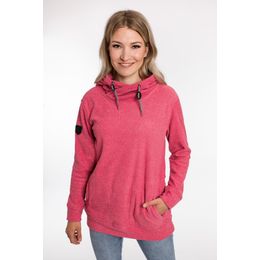 Kapuzensweatshirt DEPROC Active "SWEAT ALBERTA WOMEN", Damen, Gr. 36 (S), lila (mauve), 100% Polyester, bequem, angesetztes B&uuml;ndchen, Sweatshirts Sportbekleidung Zip-Hoodie Outdoorbekleidung Sweatshirt Sweatjacke Hoodie, aus funktionalem Piqu&eacute;-Fleece