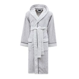 Bademantel Philipp Plein "Hooded Bathrobe PP" Gr. XXL, 01, wei&szlig;, XXL, Obermaterial: 100% Baumwolle, Hausm&auml;ntel, Bademantel