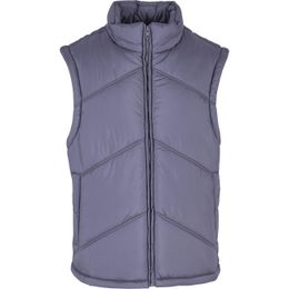 Steppweste Urban Classics "Urban Classics Herren Arrow Puffer Vest", Herren, Gr. L, schwarzshadow, 100% Polyester, Westen Steppweste