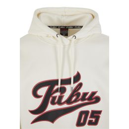 Kapuzenpullover Fubu "Fubu Fubu Varsity Mesh Hoodie", Herren, Gr. L, sanftes wei&szlig;, schwarz, rot, 100% Polyester, Pullover Kapuzenpullover