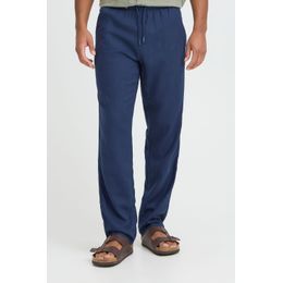 Leinenhose Blend "BHLikas", Herren, Gr. 34, L&auml;nge 34, marineblaus, 55% Leinen, 45% Viskose, unifarben, normal normal, Hosen, Stylische Chino-Leinenhose mit elastischem Bund