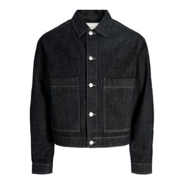 Jack & Jones Kurzjacke JACK & JONES "JORGLLOYD JACKET AKM 856 LN", Herren, Gr. M, blau denim pack:raw, Web, Obermaterial: 100% Baumwolle, unifarben, normal, Jacken Kurzjacke, im Denim Style